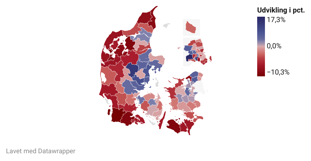 Store forskydninger: Her ventes børnetallet at falde mest de kommende ...