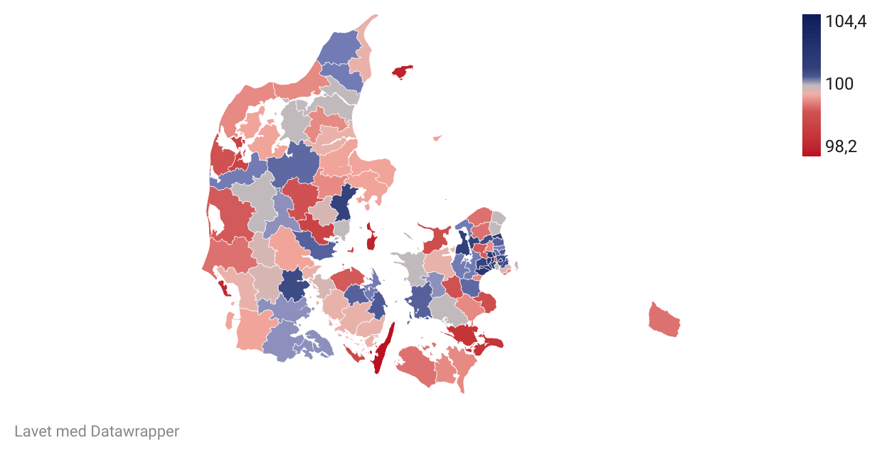 Over 40 kommuner har fået flere borgere end forudset - NB Økonomi